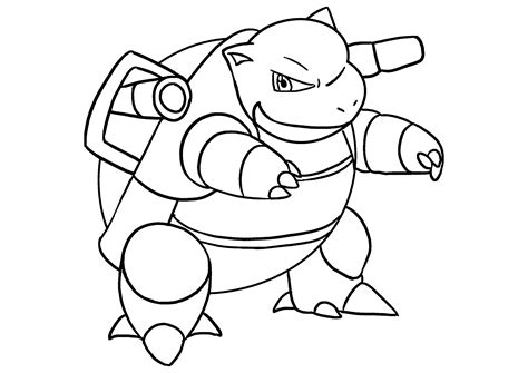 Tortank Coloriage à imprimer Tous les Coloriages Pokemon