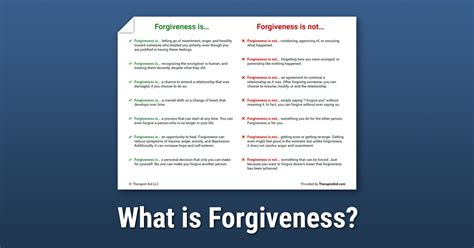 Forgiveness Exercise Therapist Aid TherapistAidWorksheets Net