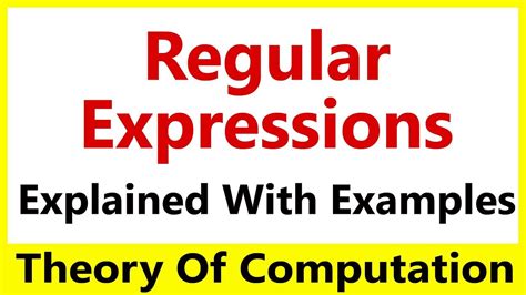toc 08 regular expressions explained with examples youtube