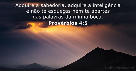 29 de novembro de 2023 Versículo da Bíblia do dia Provérbios 4 5