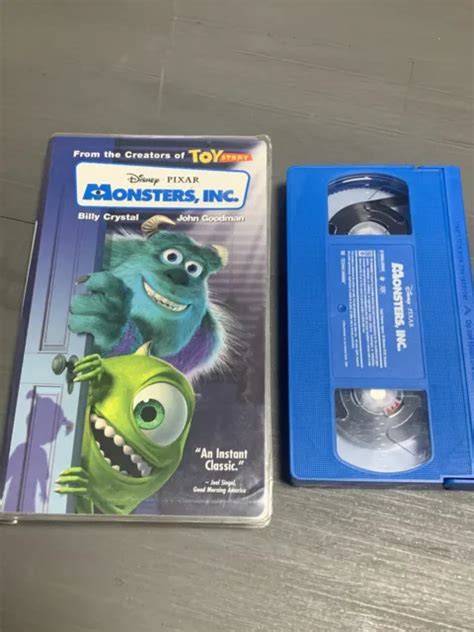 DISNEY PIXAR MONSTERS Inc VHS Tape 23967 Blue Tape 2002 John