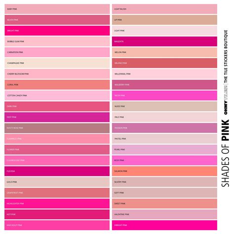 Pink Solid Color Chart Peel And Stick Tile For Wall And Floor X