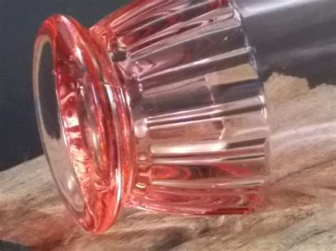 Verre à Eau Mouluré Rose Saumoné 8 VINT UP et REC UP