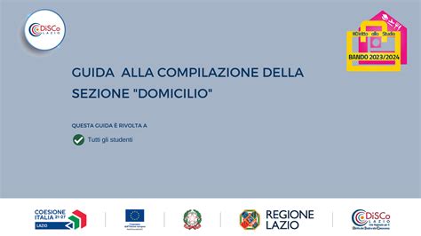 Bando Diritto Allo Studio 2023 2024 DiSCo