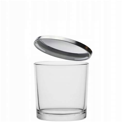 POJEMNIK szklany do zalewu świec grube szkło duży 400 ml wysokość 10 cm