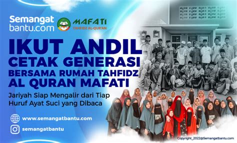 IKUT ANDIL CETAK GENERASI PENGHAFAL AL QURAN BERSAMA RUMAH TAHFIDZ AL