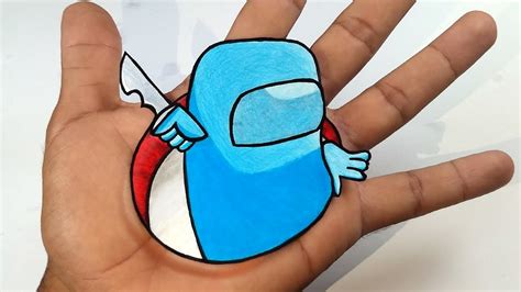 Como Desenhar AMONG US Impostor DESENHO 3D YouTube