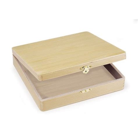 Unfinished Wood Hinged Boxes