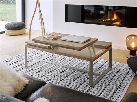 Table Basse Avec Plateaux Relevables Mod Les Pour Un Salon