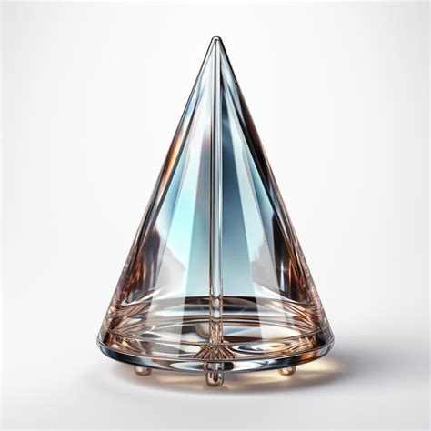 Premium Photo Transparent Cone Isolated On White Background