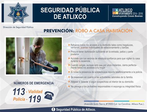 PREVENCIÓN DE ROBO A CASA HABITACIÓN Tu Espacio Radio Atlixco