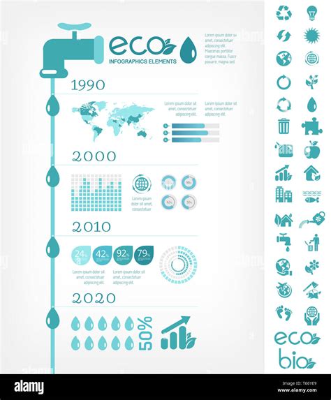 Water Conservation Infographic Template Stock Photo Alamy