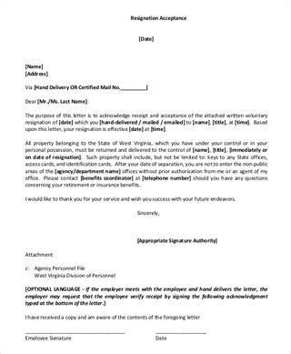 50 Simple Resignation Letters Word PDF Docs Resignation Letters