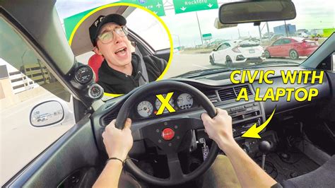 Street Tuning A 500WHP Turbo Honda Civic With A Laptop Exe YouTube