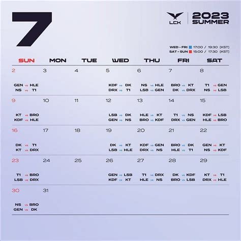 Lck Schedule Summer Lolly Rachele