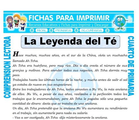 Comprensi N Lectora Primaria Para Cuarto Grado Fichas Gratis