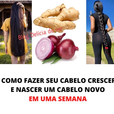 DELÍCIA DE VER Receitas de Beleza Como fazer seu cabelo crescer e