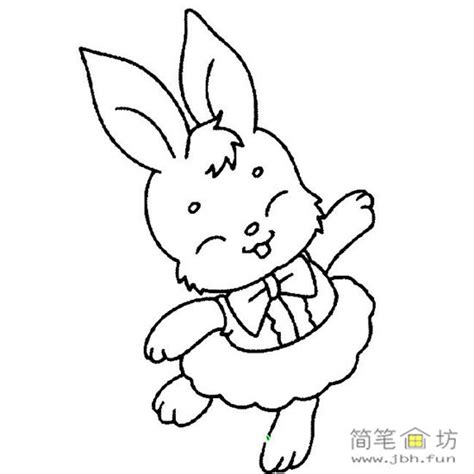 手舞足蹈的小兔简笔画 学院 摸鱼网 Σ っ Д っ 让世界更萌 mooyuu