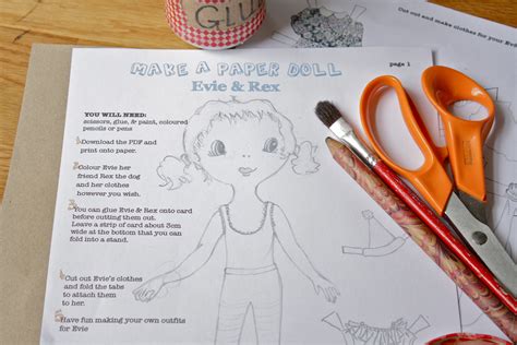 Diy Paper Doll Tutorial Folksy Blog