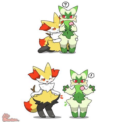 341946 Safe Artisttontaro Braixen Fictional Species Floragato Semi Anthro Nintendo