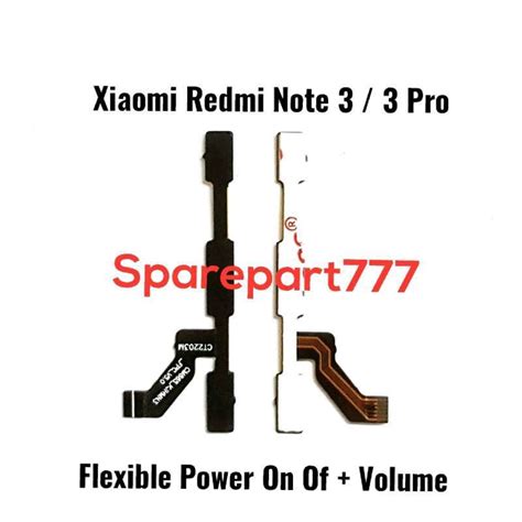Jual Ori Flexible Connector Volume Power On Off Xiaomi Redmi Note 3 3