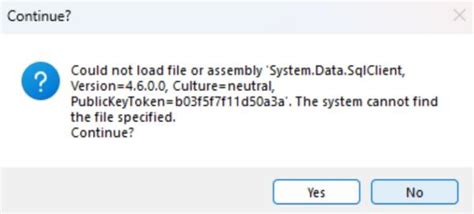 system data sqlclient not found at run time installed release exe vbforums