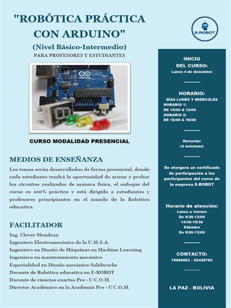 robótica práctica con arduino pdf electricidad ingeniería informática