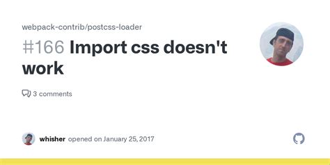 import css doesn t work · issue 166 · webpack contrib postcss loader · github