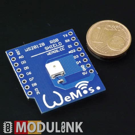 RGB LED Shield WeMos D1 Mini WS2812B Digital Hell ESP8266 Node