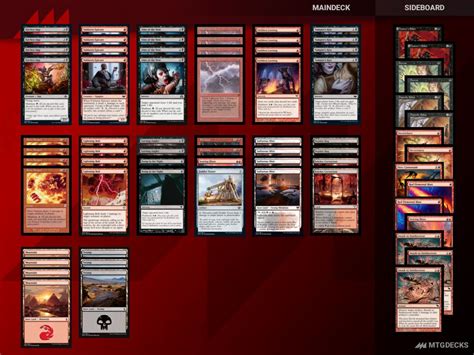 Pauper Rakdos Burn Deck By Cajmahal Mtg Decks