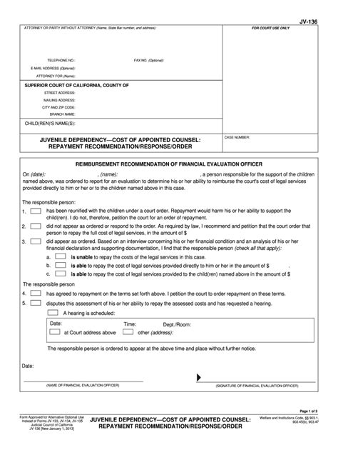 Free Fillable Judicial Council Forms Printable Forms Free Online