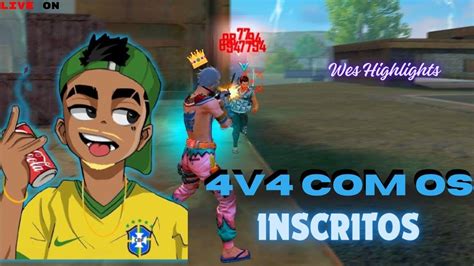 LIVE ON KKKKKKKK JOGANDO INSCRITOS I5 3570 FREE FIRE AO VIVO