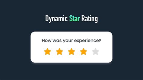 rate your websites by creating an interactive dynamic star rating system with html css