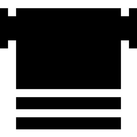 Towel Basic Straight Filled Icon