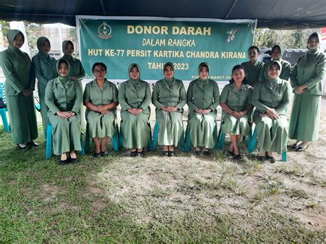 Sambut HUT Ke 77 Persit Kartika Chandra Kirana Kodim 1307 Poso Gelar