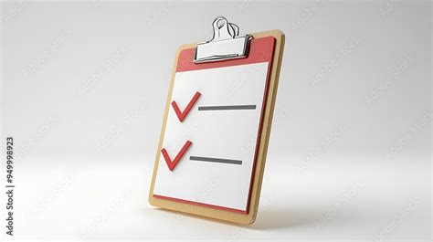 3d Clipboard Checklist Symbol Assignment Target Icon Project Task