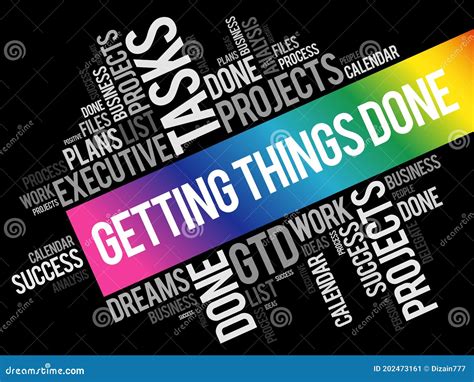 Getting Things Done Completed Tasks Or Business Accomplishment