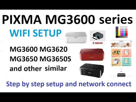 Wireless Setup For Canon PIXMA MG3620 MG3621 MG3622 MG3655 MG3640