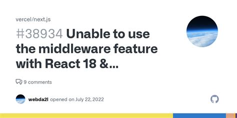 Unable To Use The Middleware Feature With React 18 Output Standalone