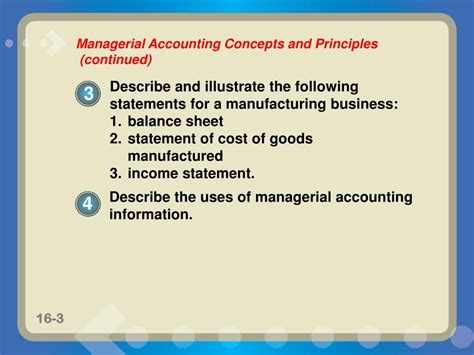 Ppt Managerial Accounting Concepts And Principles Powerpoint