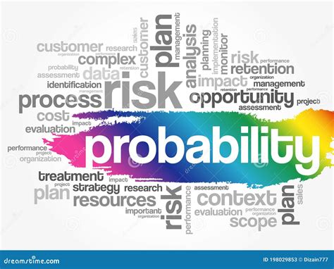 Probability Word Cloud Collage Stock Image Image Of Business Chance