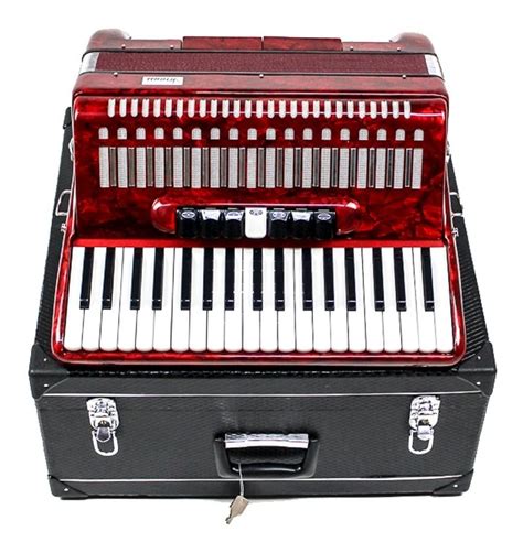 Acordeon 80 Baixos Strauss Sanfona Gaita Profissional Fole