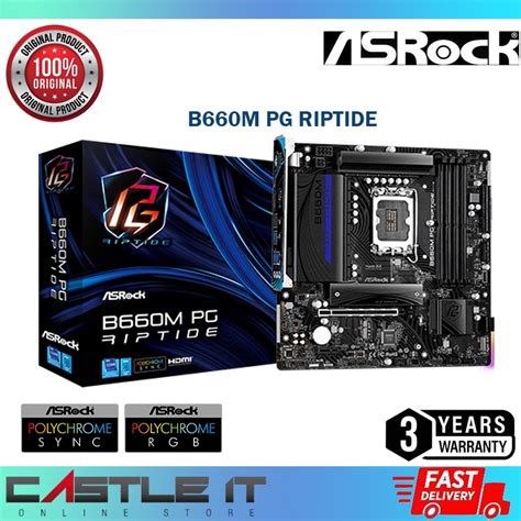 Asrock B M Pg Riptide Matx Micro Atx Motherboard Lga Intel Th
