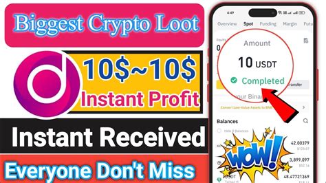 10 10 Instant New Crypto Airdrop Instant WithdrawNew Crypto Loot
