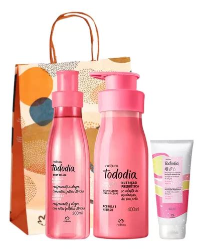 Kit Body Splash Crema Corporal Tododía Acerola E Hibisco Meses sin
