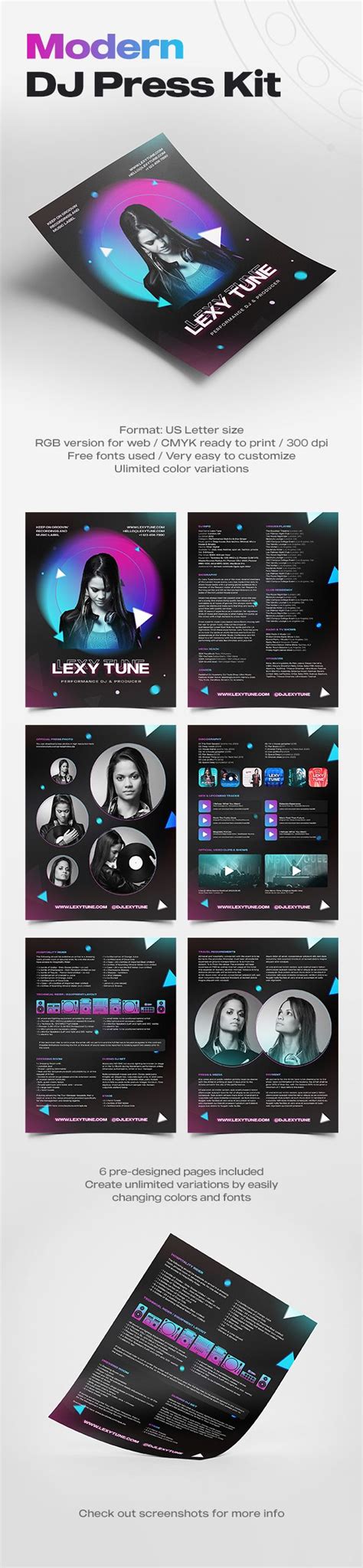 Modern Dj Producer Press Kit Template Press Kit Template Press Kit Dj