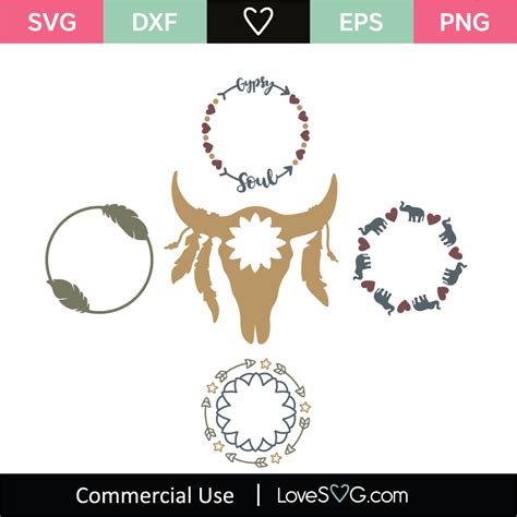 Monogram Frames SVG Cut File Lovesvg