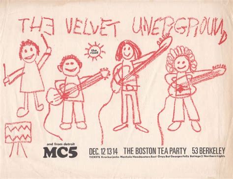 Velvet Underground MC5 Boston Tea Party Boston MA Музыкальные