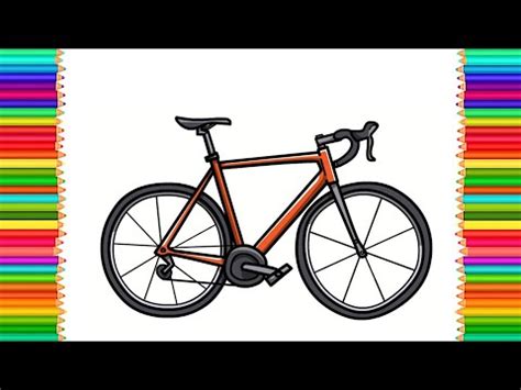 BICICLETA Como dibujar una bicicleta FACIL paso a paso para niños y
