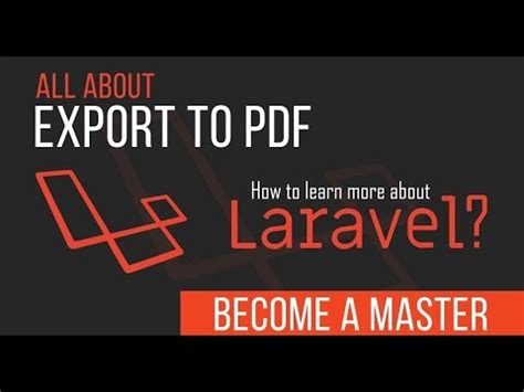 Export Data To PDF Become A Master In Laravel 39 YouTube
